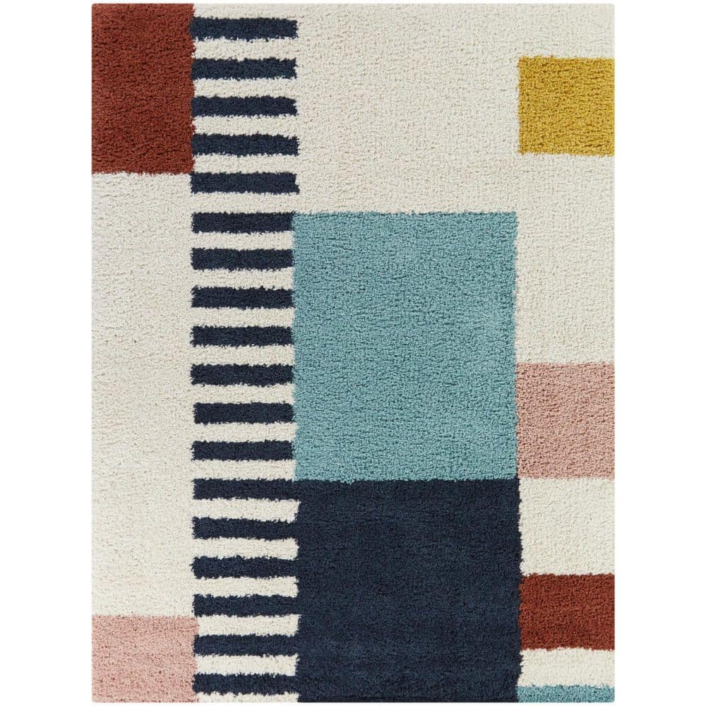 BALTA Marc Navy 5 ft. 3 in. x 7 ft. Color Block Area Rug 3098666 - The ...