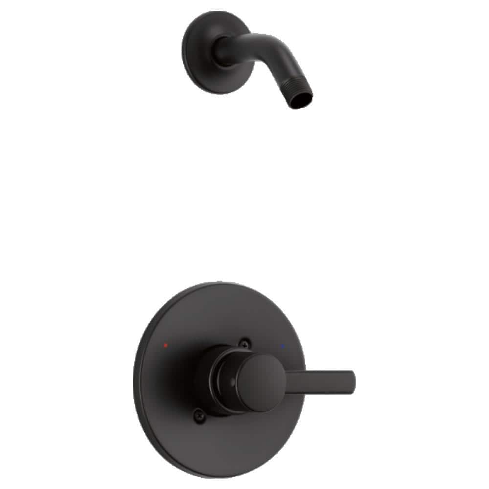 Peerless Precept 1-Handle Wall-Mount Shower Faucet Trim Kit in Matte ...