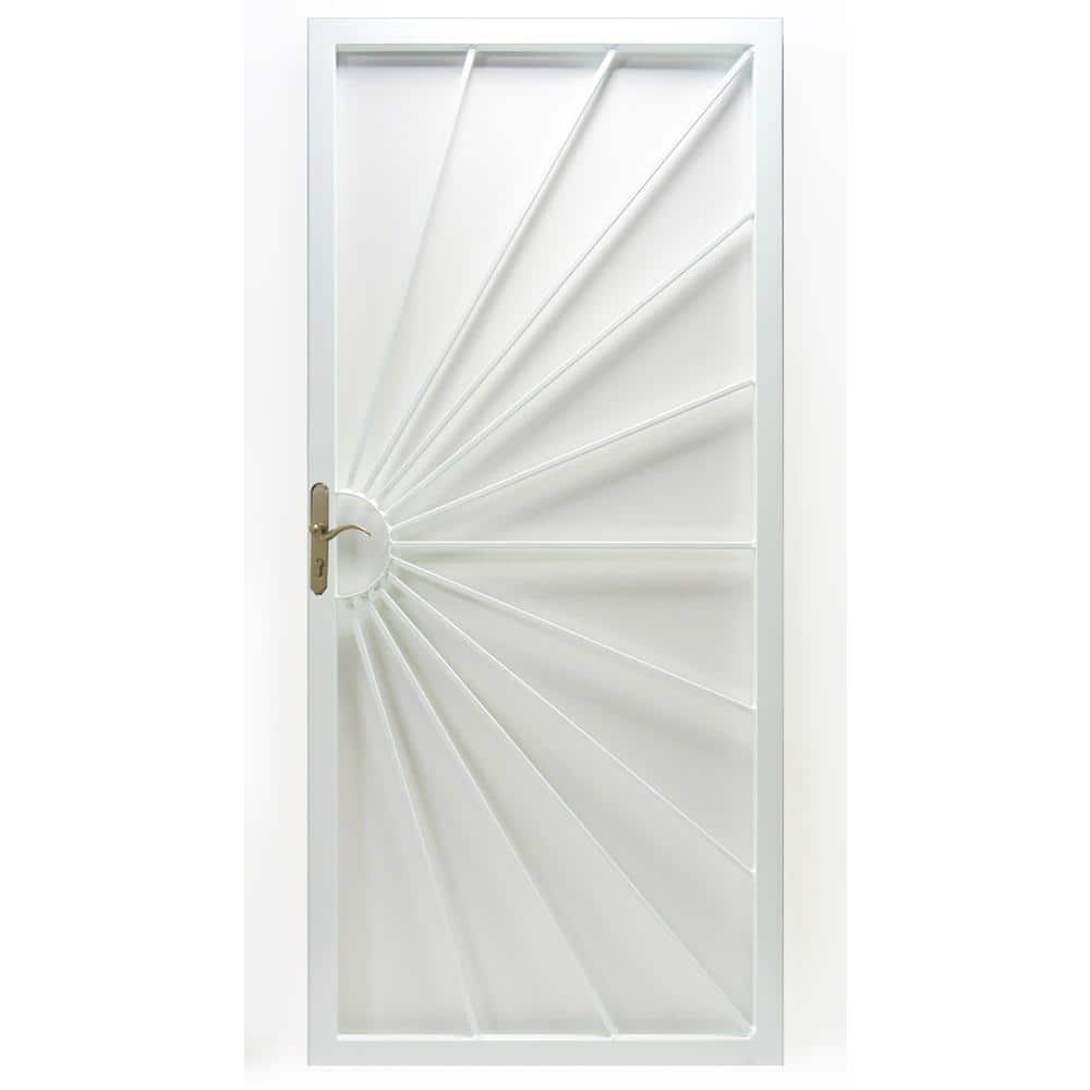 Grisham 36 in. x 80 in. 369 Series White Prehung Universal Hinge ...