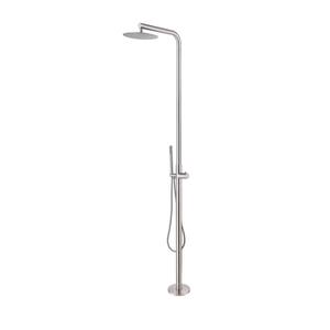 Tomfaucet 1-Handle Outdoor Freestanding Shower Faucet Kit 3 GPM Floor ...