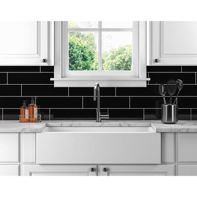 Black - Subway - Ceramic Tile - Tile - The Home Depot