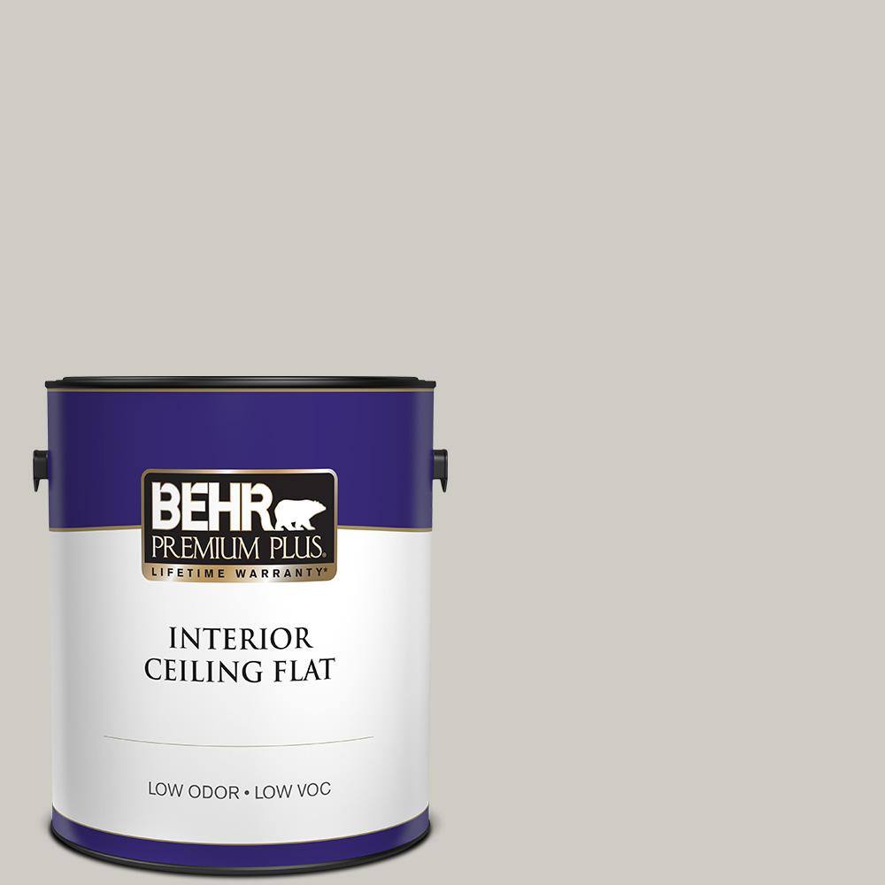 BEHR PREMIUM PLUS 1 gal. #PPU26-10 Chic Gray Ceiling Flat Interior ...