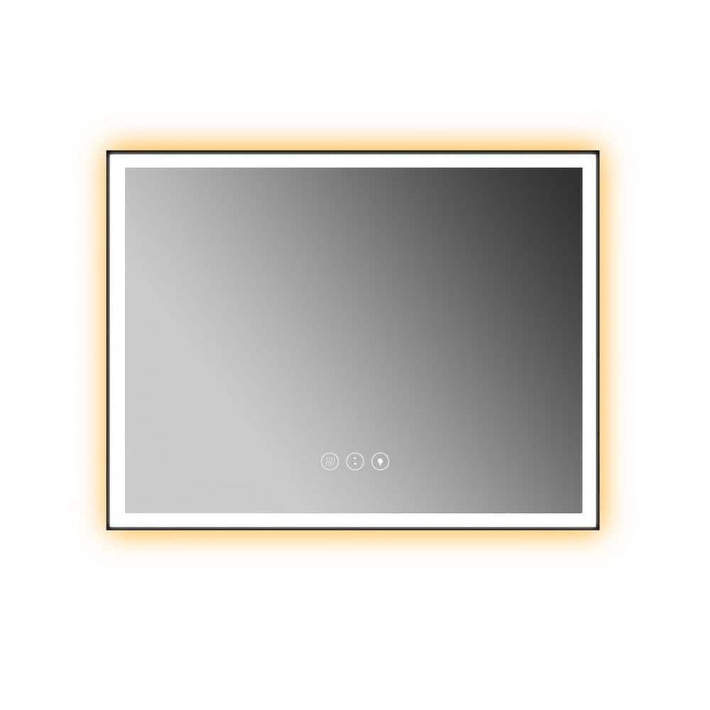 Reviews for TOOLKISS 32 in. W x 36 in. H Rectangular Framed LED Anti-Fog Wall Bathroom Vanity ...