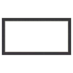 Amanti Art Stylish Black 26 in. x 20 in. Wood Framed Dry Erase Magnetic ...
