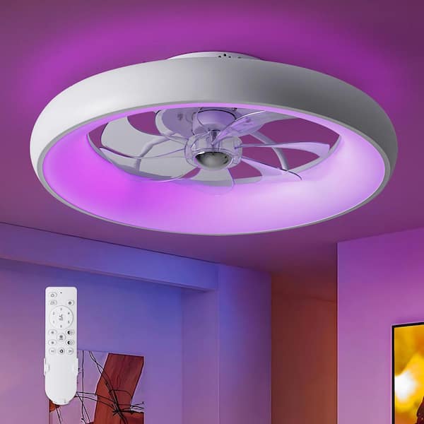 Reviews for FANNEHONNE 20 in. Indoor White Indoor Dimmable Flush Mount ...