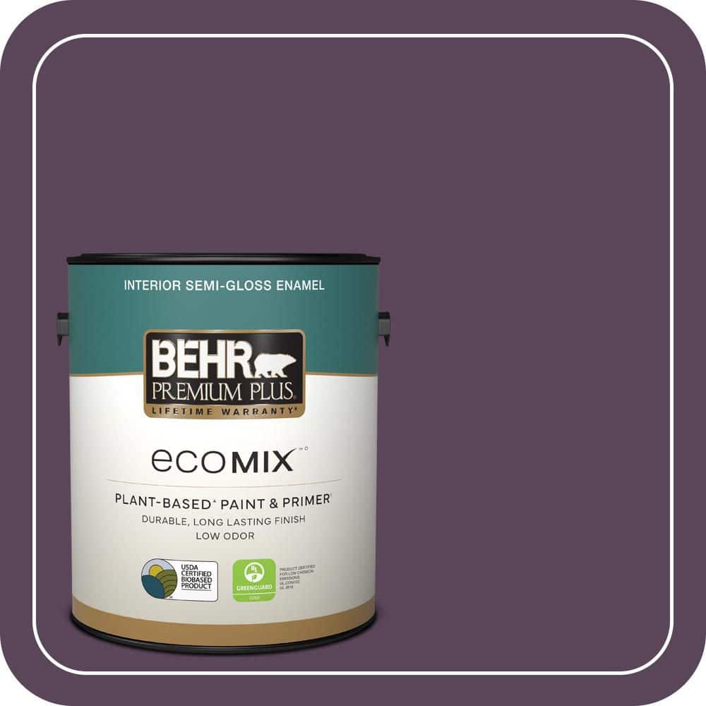 BEHR PREMIUM PLUS 1 gal. #T11-3 Strike a Pose Semi-Gloss Enamel EcoMix ...