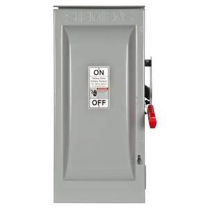 Siemens Heavy Duty 200 Amp 600-Volt 3-Pole Indoor Non-Fusible Safety ...