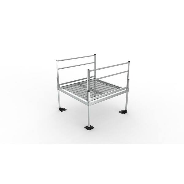 EZ-ACCESS PATHWAY 3G 5 ft. x 5 ft. Expanded Aluminum Platform with 2 ...
