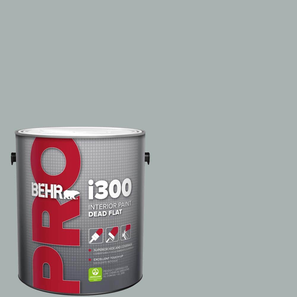 BEHR PRO 1 gal. #730F-4 Flint Smoke Dead Flat Interior Paint PR31001 ...