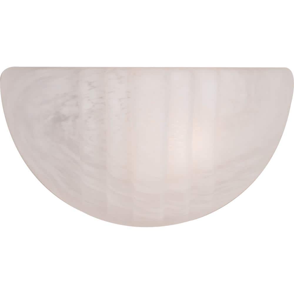 Volume Lighting 1-Light White Interior Wall Sconce V6500-6 - The Home Depot