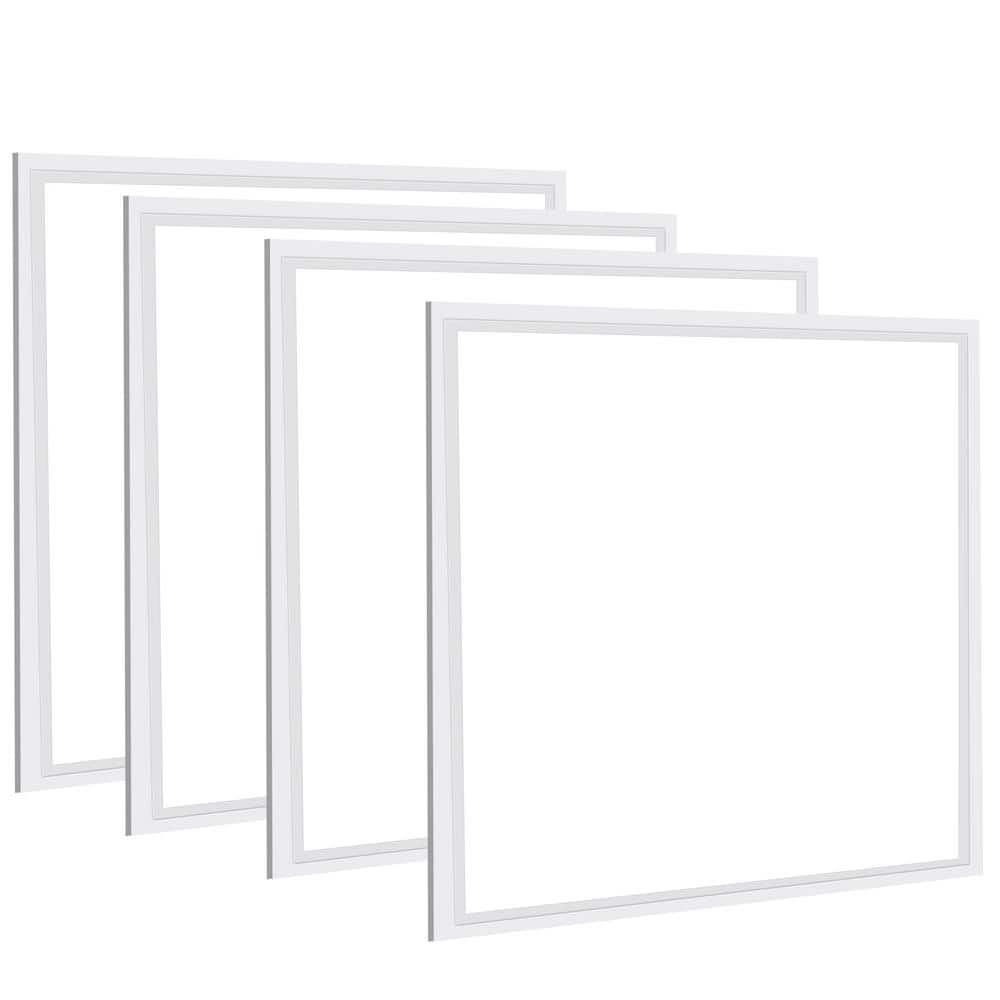 WYZM 2 ft. x 2 ft. 5800 Lumens Integrated White LED Flat Panel Light ...