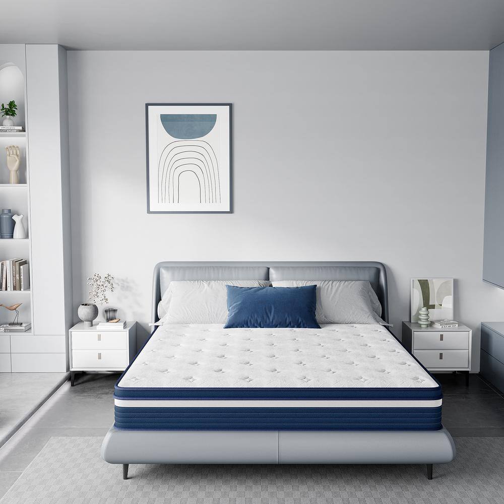 Babo Care Full Size Medium Hybrid Memory Foam 10 in. Individual Pocket ...