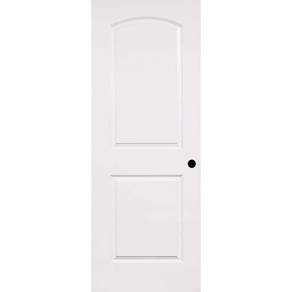 Steves & Sons 24 in. x 80 in. 2 Panel Roundtop Left-Handed Solid Core ...
