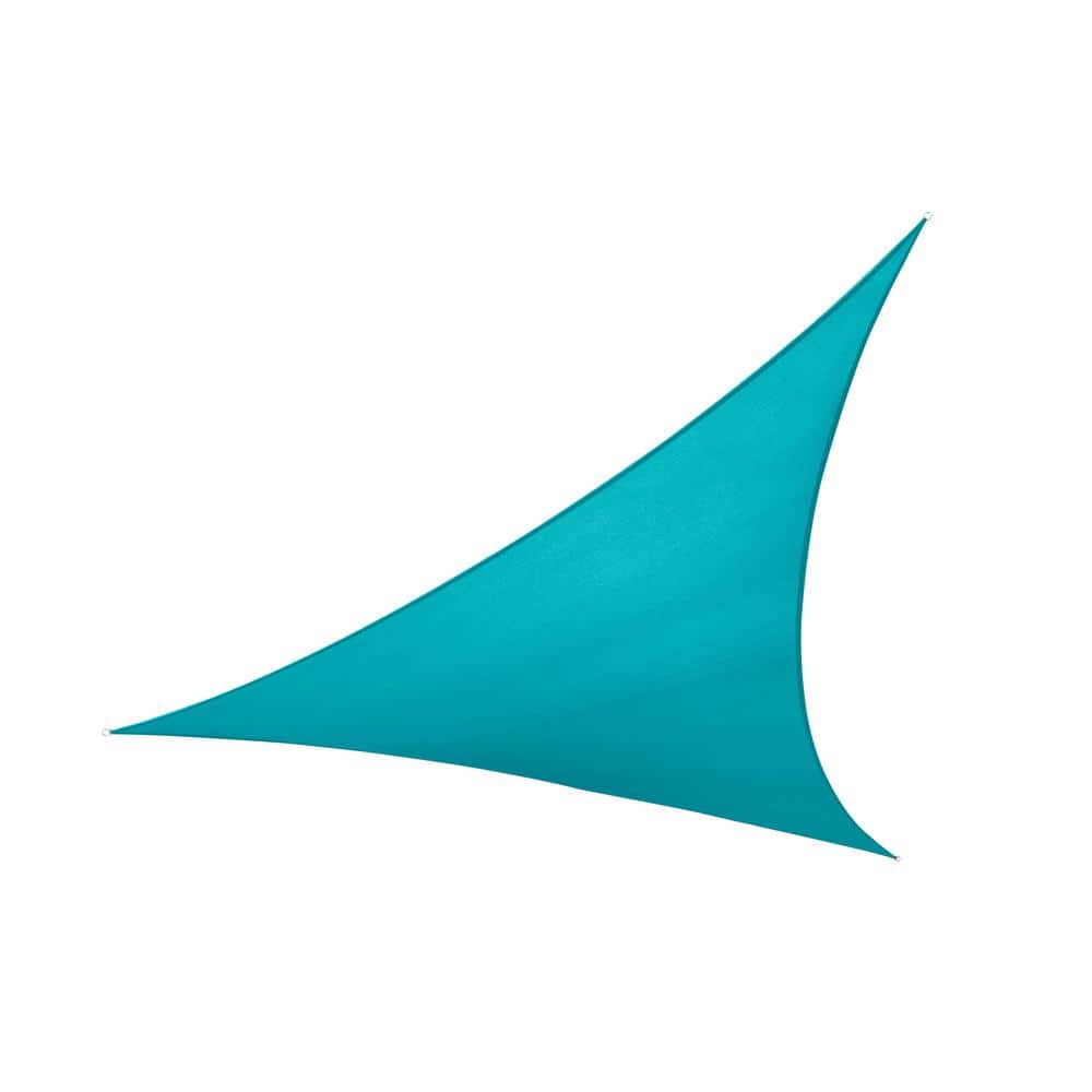 ROYAL SHADE 12 ft. x 12 ft. x 12 Turquoise Triangle Sun Shade Sail ...