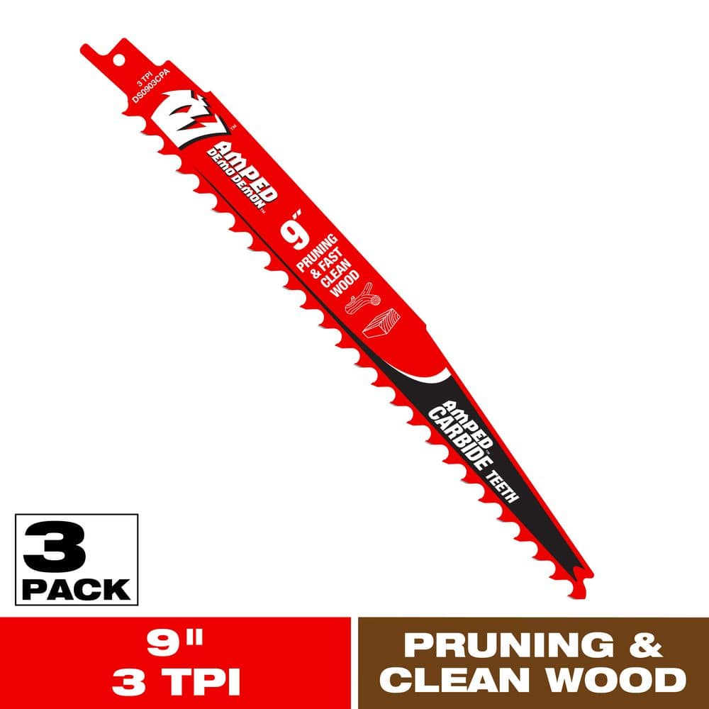 Reviews for DIABLO AMPED Demo Demon 9 in. 3 TPI Carbide Reciprocating ...