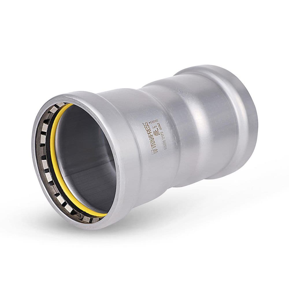 T TITANPRESS 4 in. Carbon Steel Press Coupling W/ Stop XL HNBR Gas ...