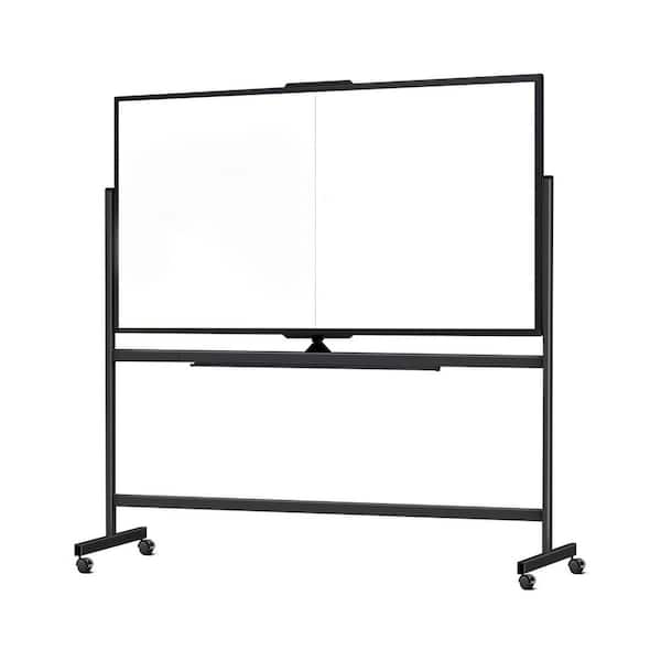 maxtek Rolling Bulletin Boards 72 x 40 Large Double-Sided Whiteboard ...