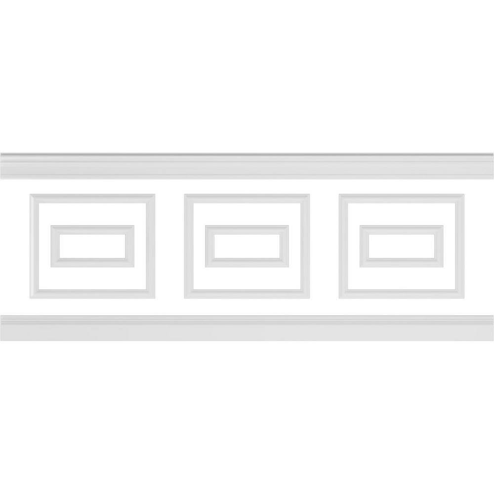 Ekena Millwork 94 1/2 in. (Adjustable 36 in. to 40 in.) 23 sq. ft ...