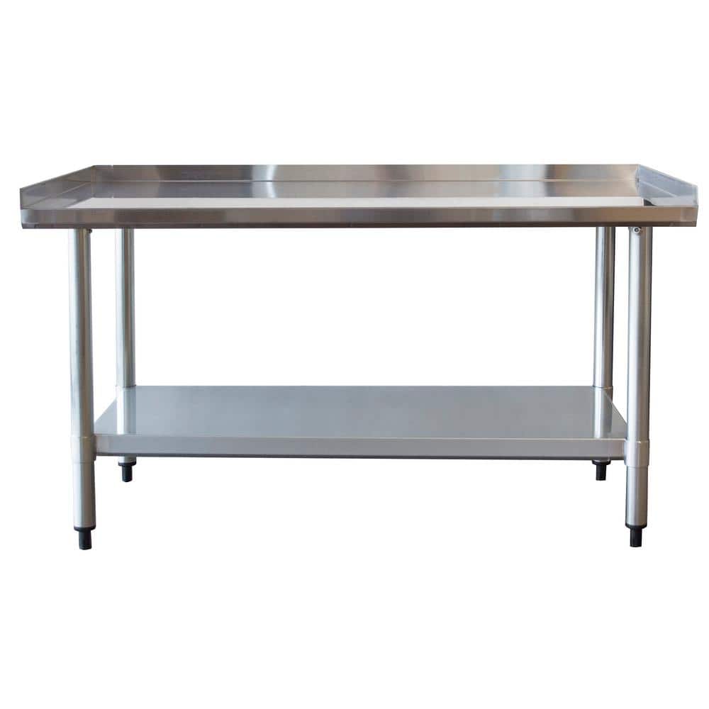 Sportsman 48 in. Stainless Steel Prep Table with Upturn Edges and ...