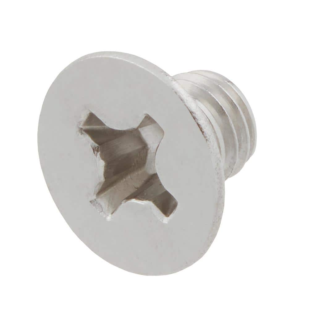 Everbilt M8-1.25 x 10 mm Stainless Steel Flat Head Phillips Drive ...