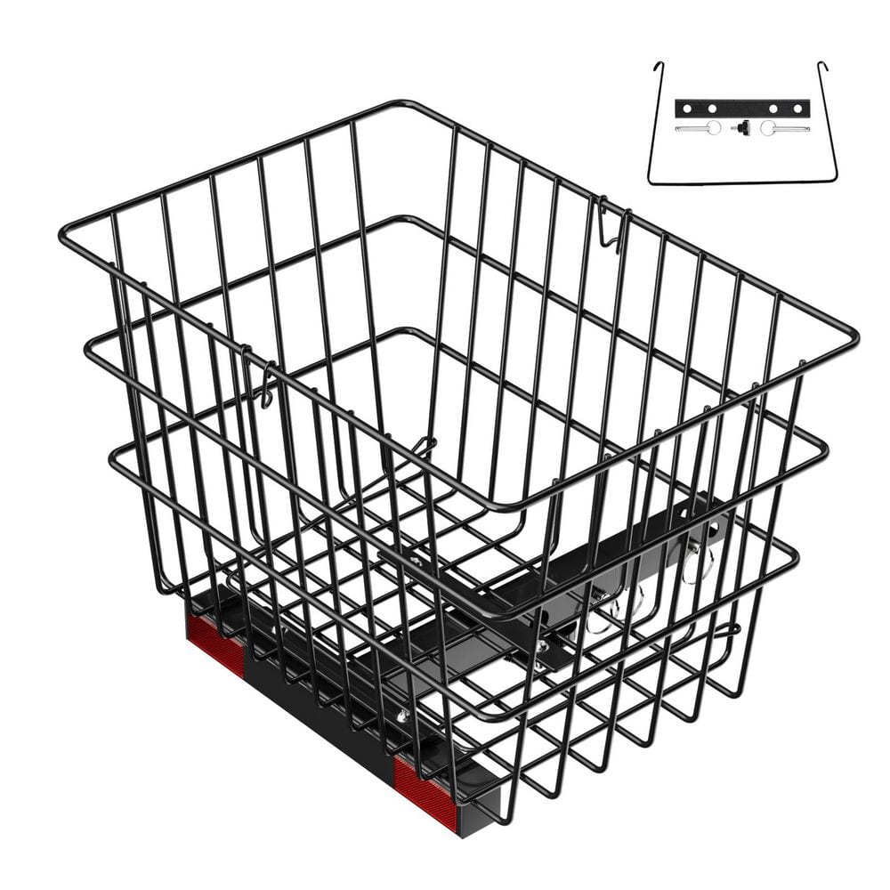 SKYSHALO Scooter Rear Basket, Heavy Duty Metal Wire Basket with Handle ...