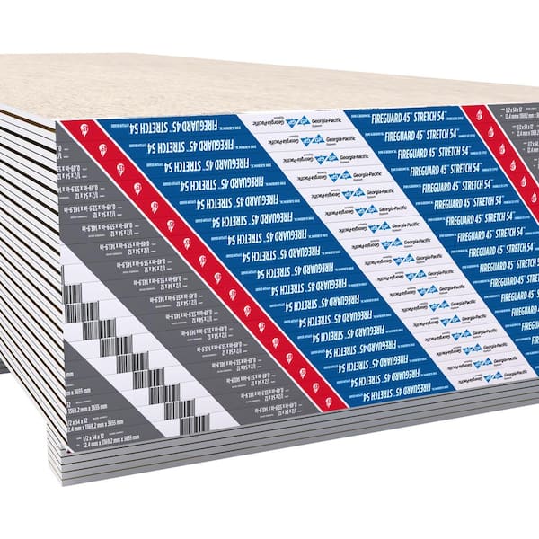 ToughRock Stretch 54 Fireguard 45 1/2 in. x 4.5 ft. x 12 ft. Gypsum ...