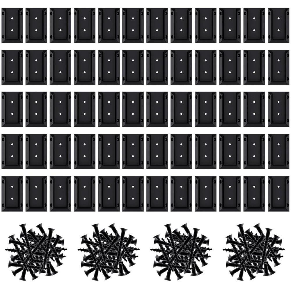 NVNOO 2 in. x 4 in. Deck Railing Bracket Connectors with 360-Pieces ...