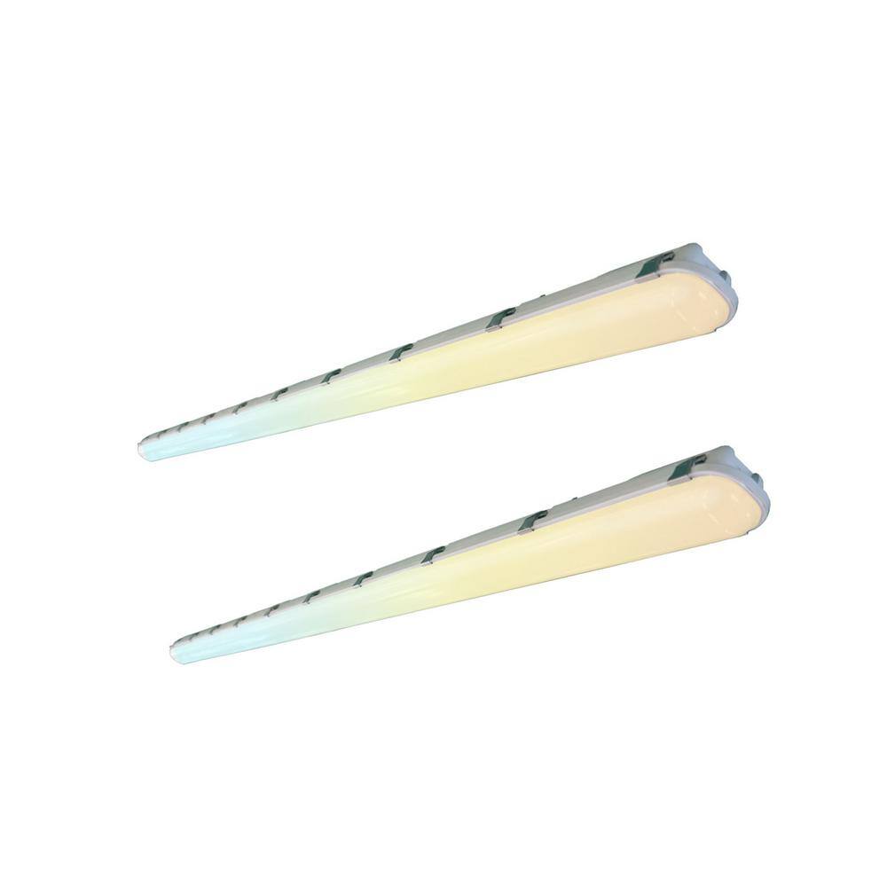 RUN BISON 8 ft. White 500-Watt Equivalent Integrated LED Dimmable LED ...