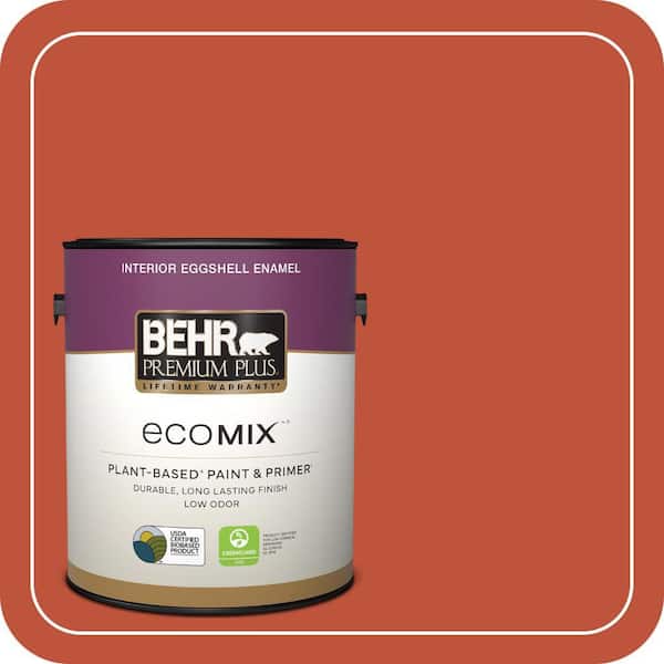BEHR PREMIUM PLUS 1 gal. #S-G-200 Glowing Firelight Eggshell Enamel ...