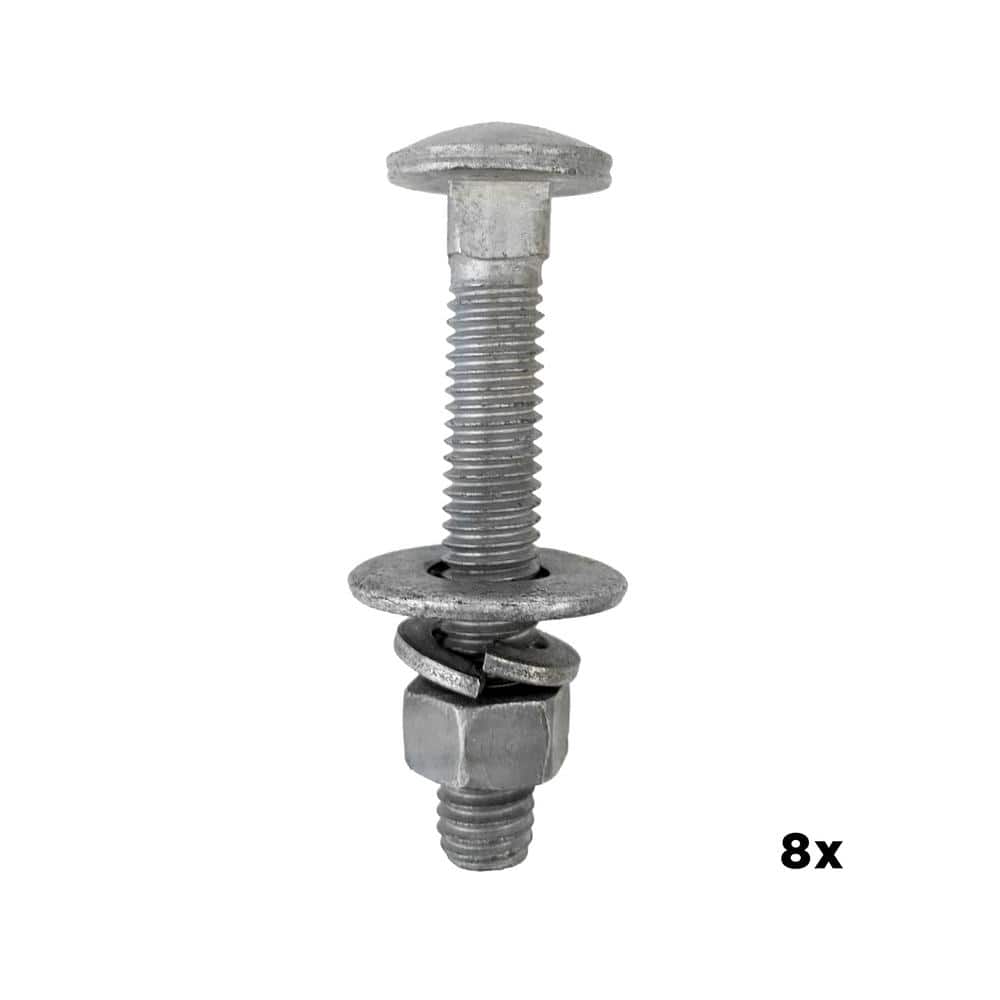 Multinautic 3/8 in. x 2 1/2 in. HDG Carriage Bolt Kit (8-Pack) 10200 ...