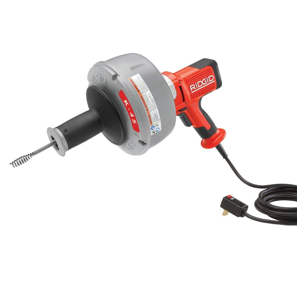 RIDGID K-45-1 Drain Cleaning Snake Auger Machine with C-1 5/16 in. x 25 ...