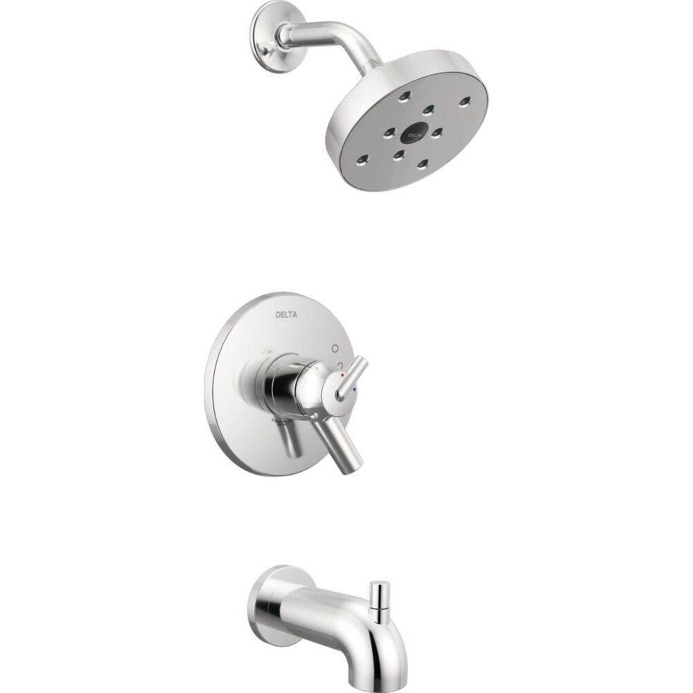 Delta Trinsic 1-Handle Wall Mount Tub and Shower Faucet Trim Kit in ...