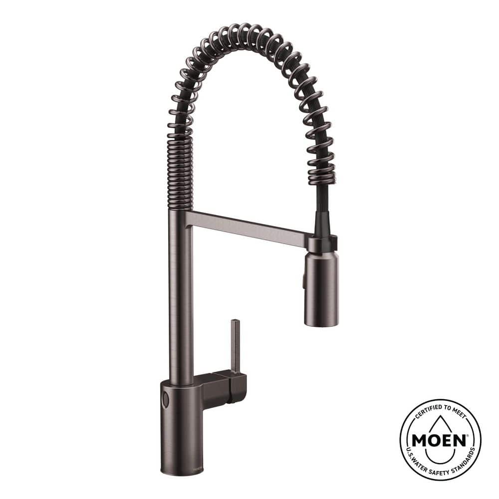 Reviews for MOEN Align Black Stainless 21.75 in. H Spring Touchless ...