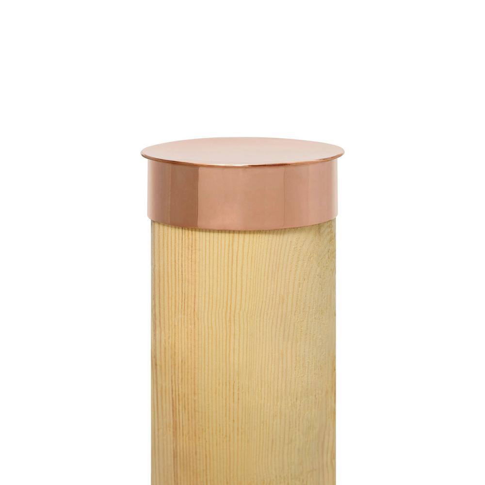 Protectyte Nautical 10 1/2 in. Dia Solid Copper Round Post Cap ...