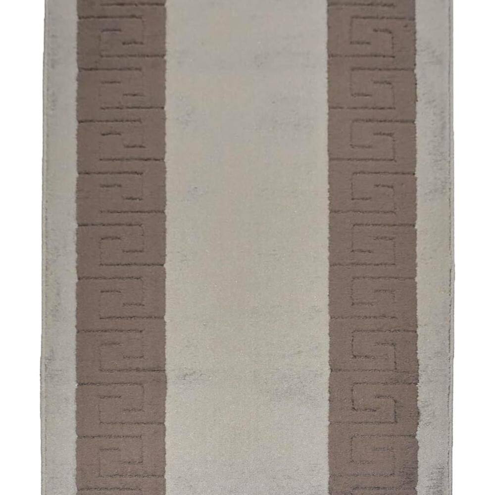 RugStylesOnline Euro Meander Design Gray 26 in. W x 312 in. L Stair ...