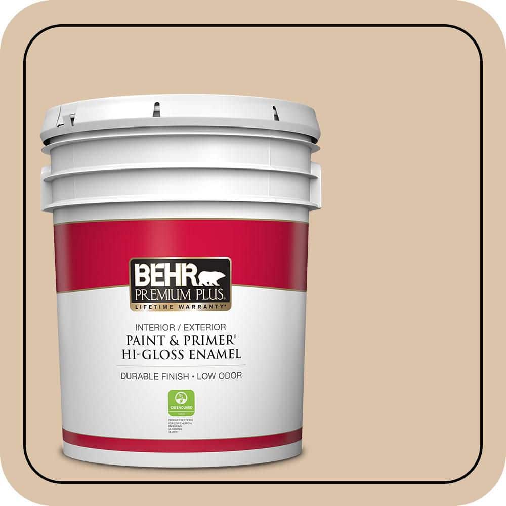 BEHR PREMIUM PLUS 5 gal. #PPU4-08 Plateau Hi-Gloss Enamel Interior ...
