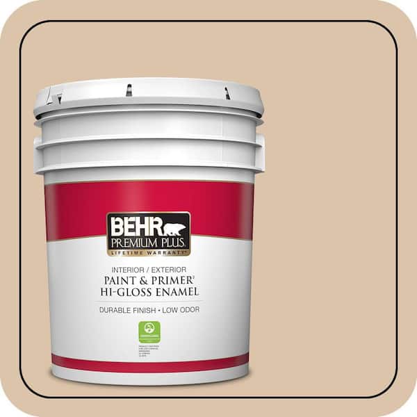 BEHR PREMIUM PLUS 5 gal. #PPU4-08 Plateau Hi-Gloss Enamel Interior ...