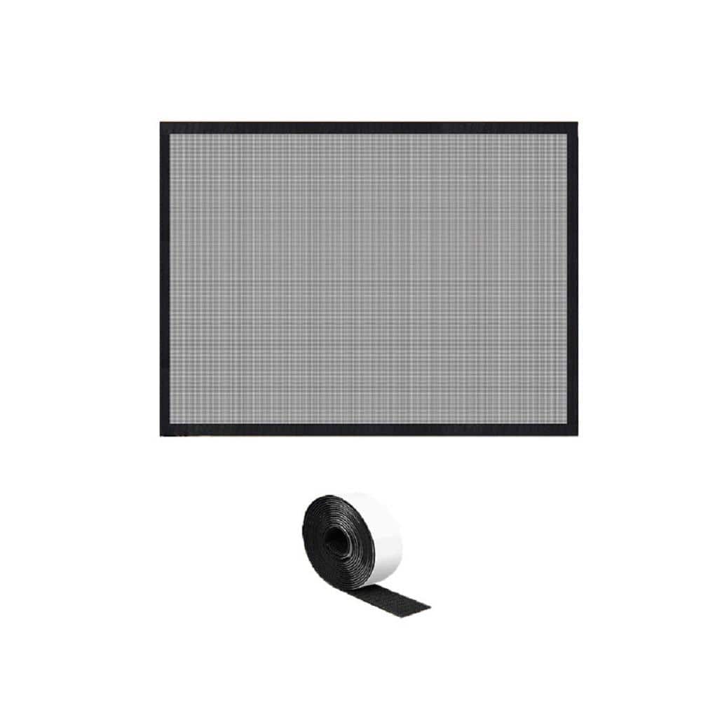 Wellco 29 in. x 40 in. PVC Mesh VelcroFireplace Screen FPS2940P - The ...
