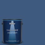 BEHR MARQUEE 1 gal. #M520-7 Admiral Blue One-Coat Hide Satin Enamel ...