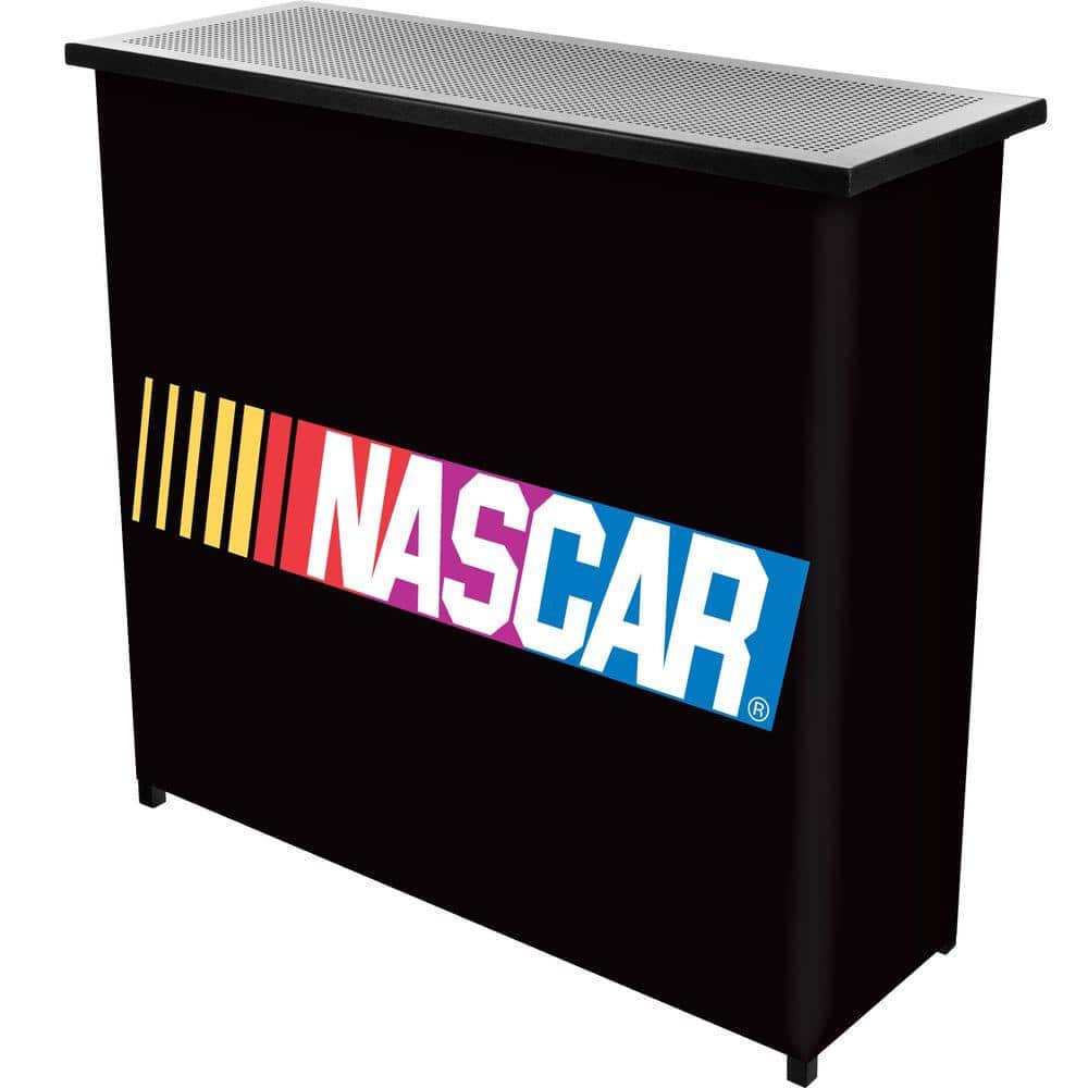 Have a question about Trademark NASCAR 2-Shelf Black Bar with Case ...
