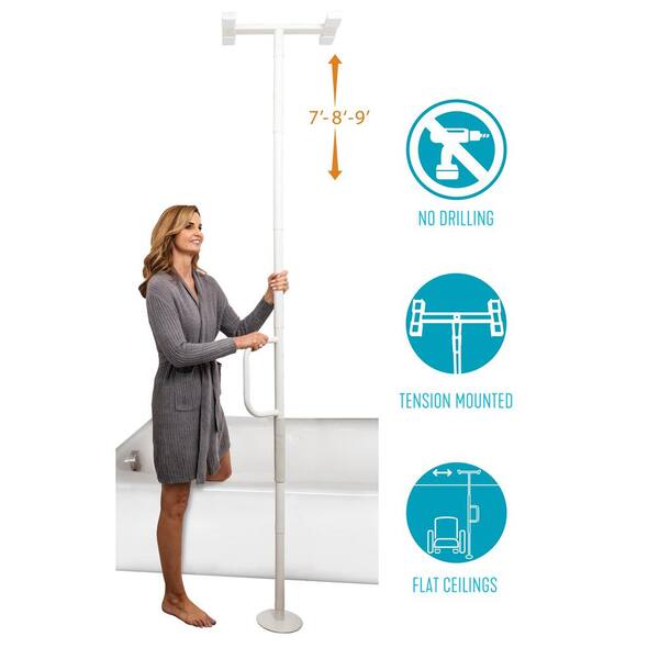 Universal Floor To Ceiling Grab Bar | Shelly Lighting