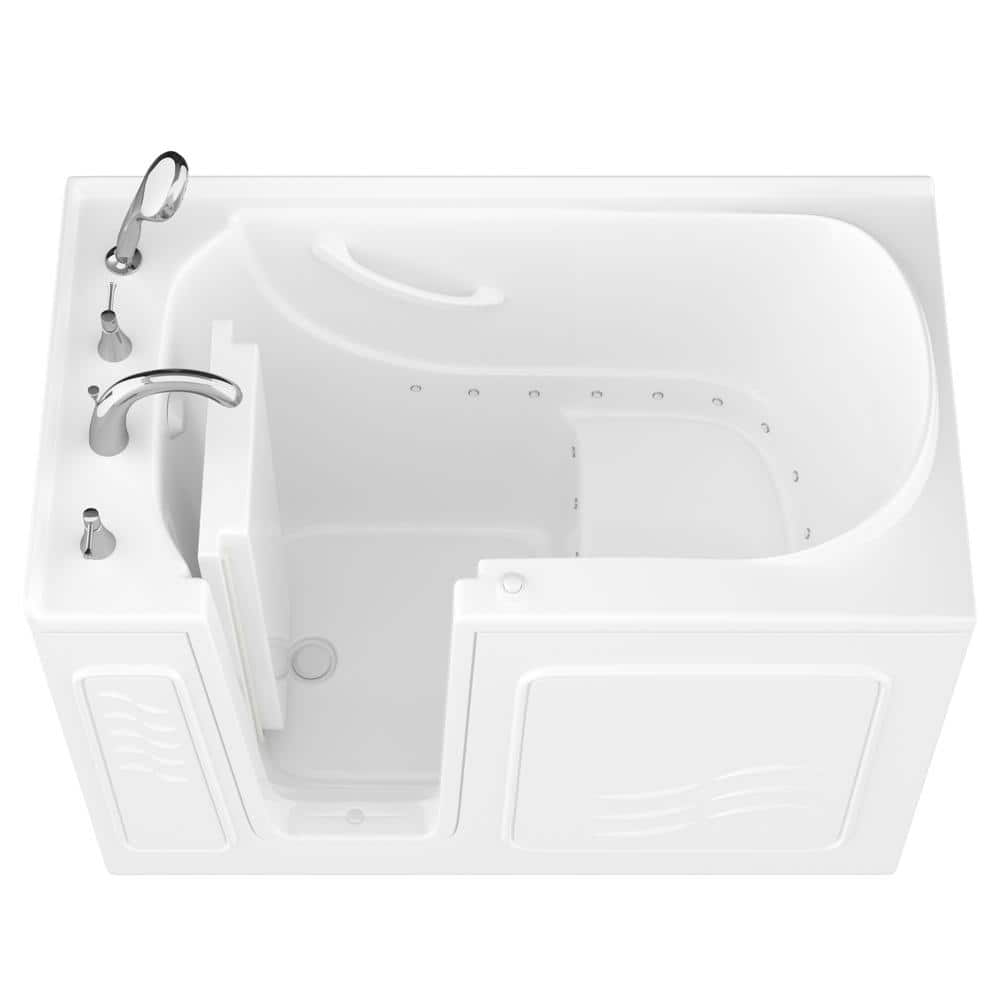 Universal Tubs Safe Economy Series 30 in. L x 53 in. W Left Side Drain ...