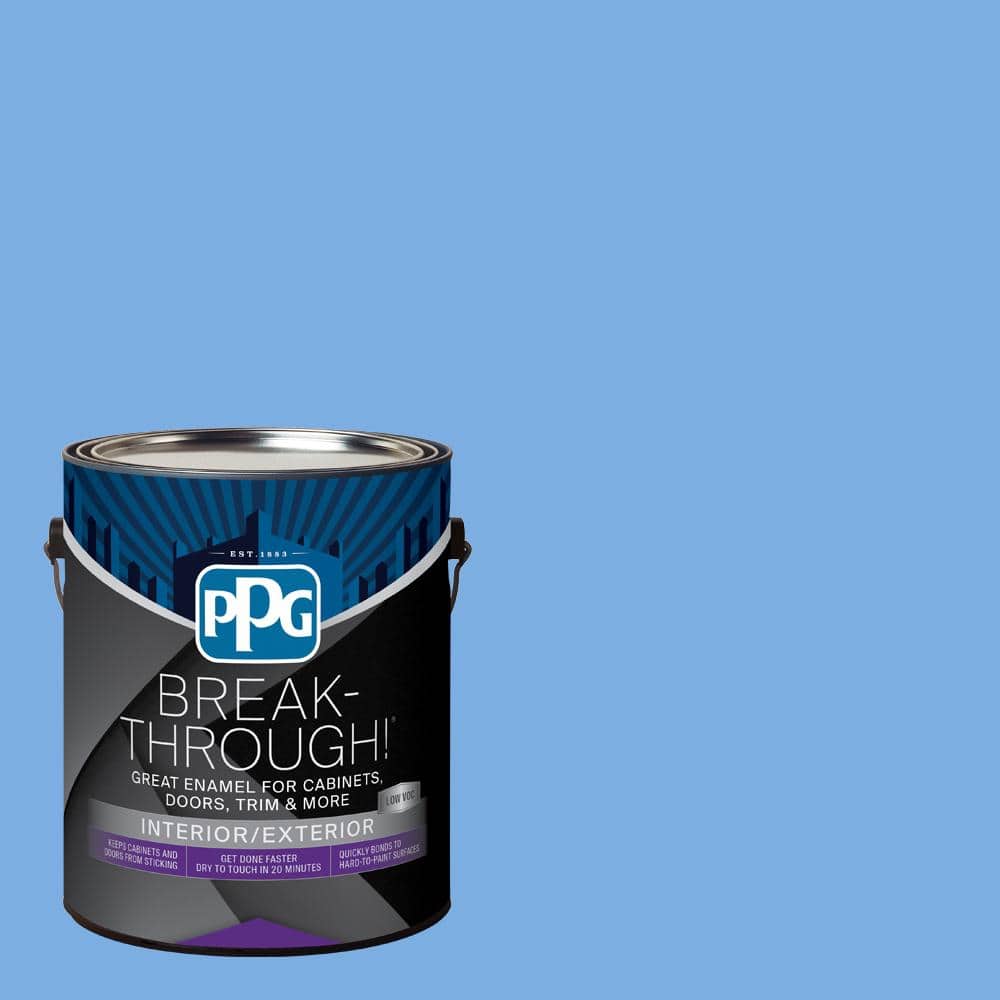 Reviews for Break-Through! 1 gal. PPG1243-4 Victoria Blue Satin Door ...