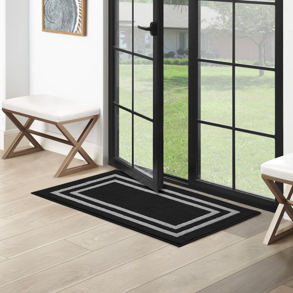 Reviews for Jean Pierre NEW YORK Double Border Black/Twisted Gray 2 ft ...