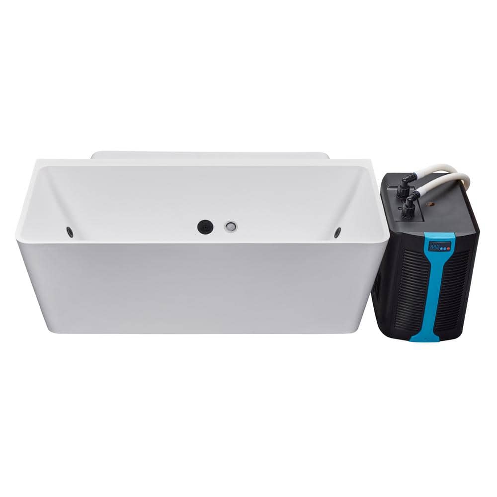 SIERRA SPAS 67 in. Cold Plunge Ice Bath Tub with Chiller and Heater ...