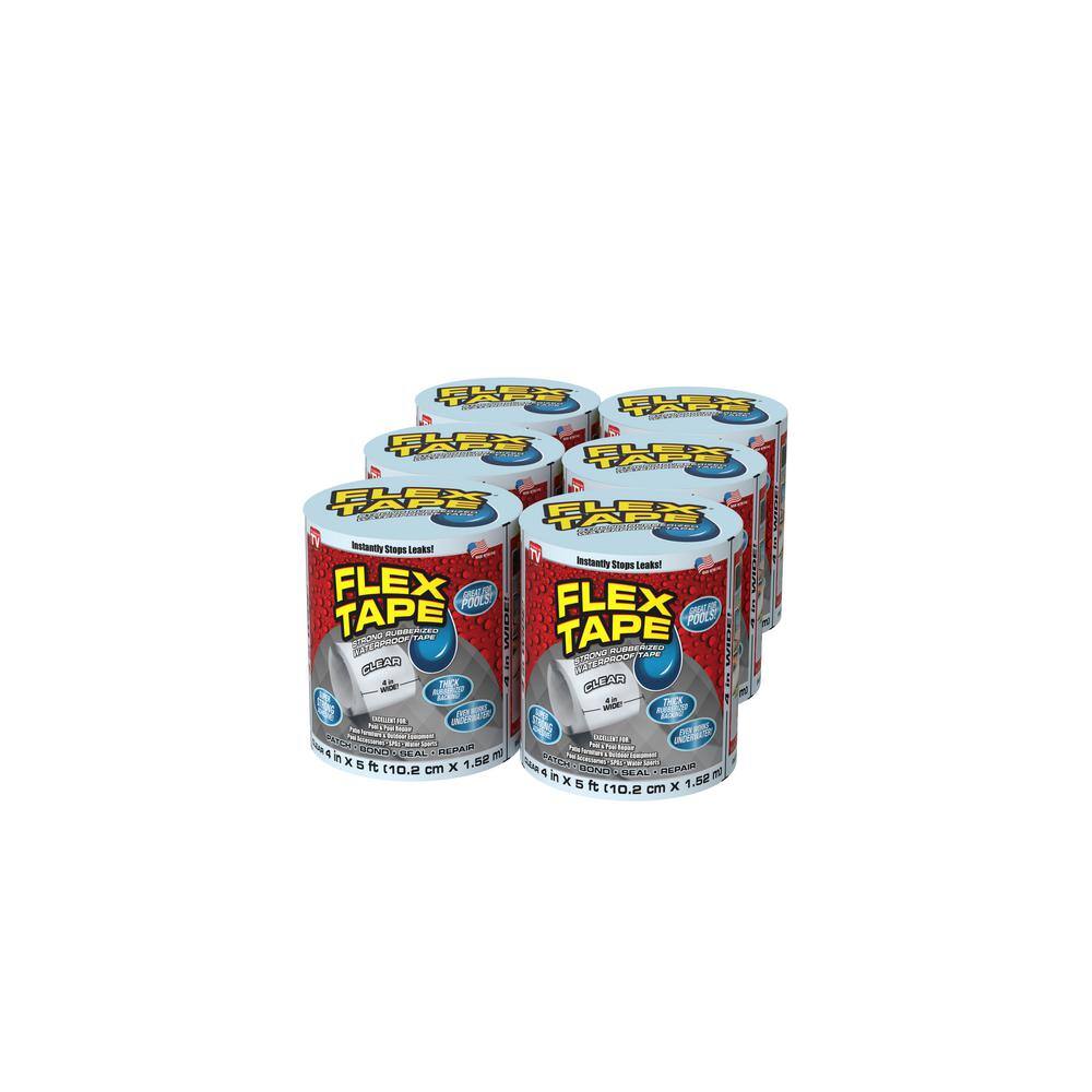 Reviews for FLEX SEAL FAMILY OF PRODUCTS Flex Tape Pool Clear 4 in. x 5 ...