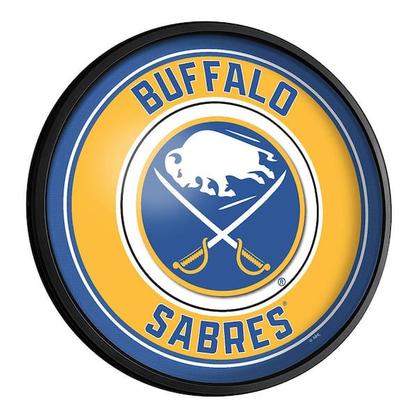 The Fan-Brand Buffalo Sabres: Round Slimline Lighted Wall Sign 18"L X ...