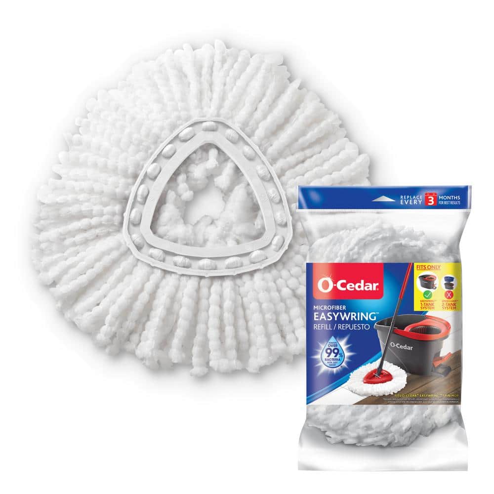 O-Cedar EasyWring Spin Mop Microfiber Refill 148822 - The Home Depot