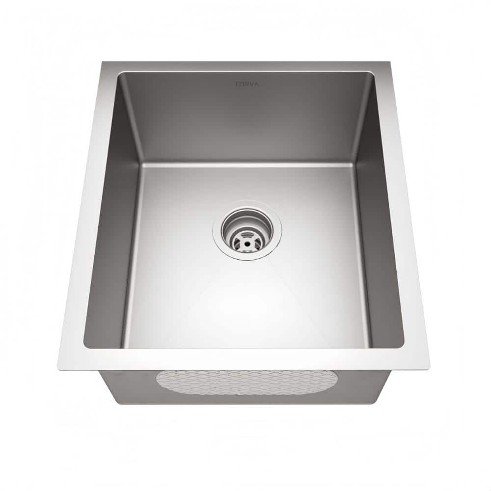 WELLFE 15X17" RV Undermount Sink – 16G Stainless Steel, Handmade ...