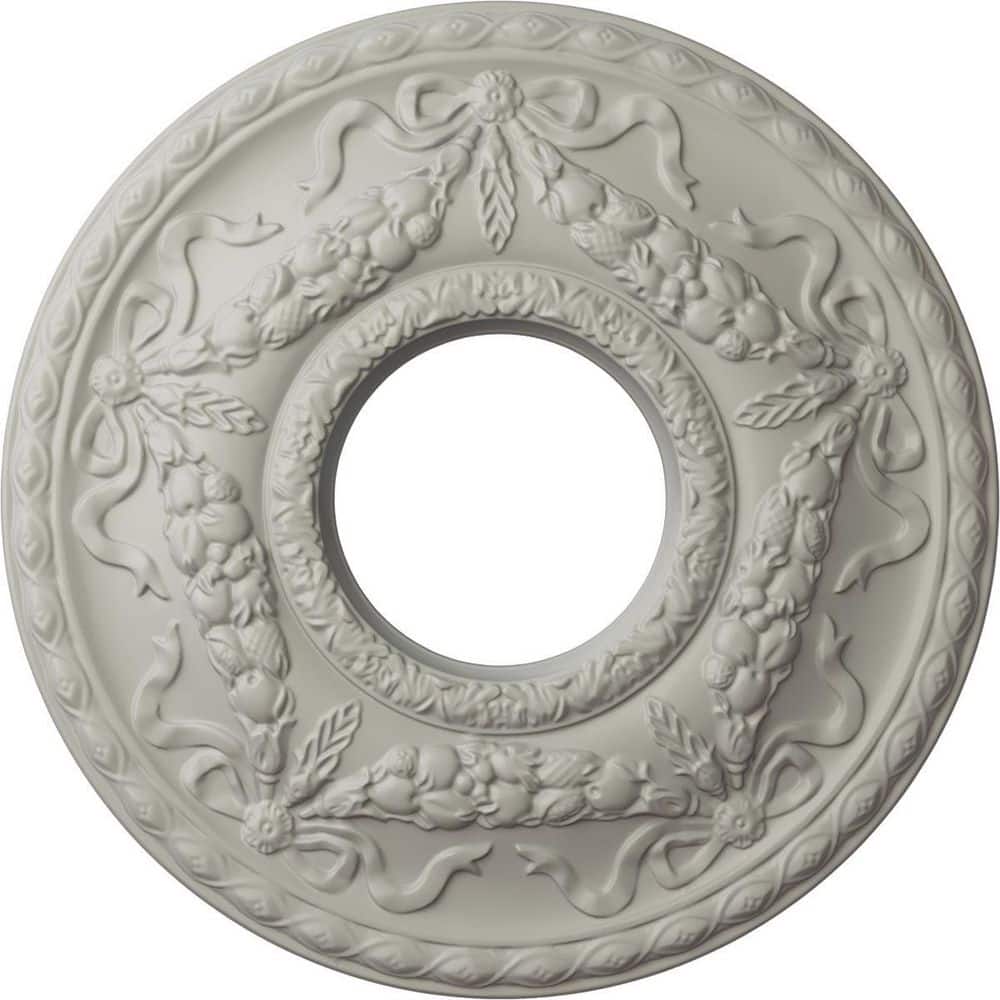 Ekena Millwork 1-3/4 in. x 22-1/8 in. x 22-1/8 in. Polyurethane Hurley ...